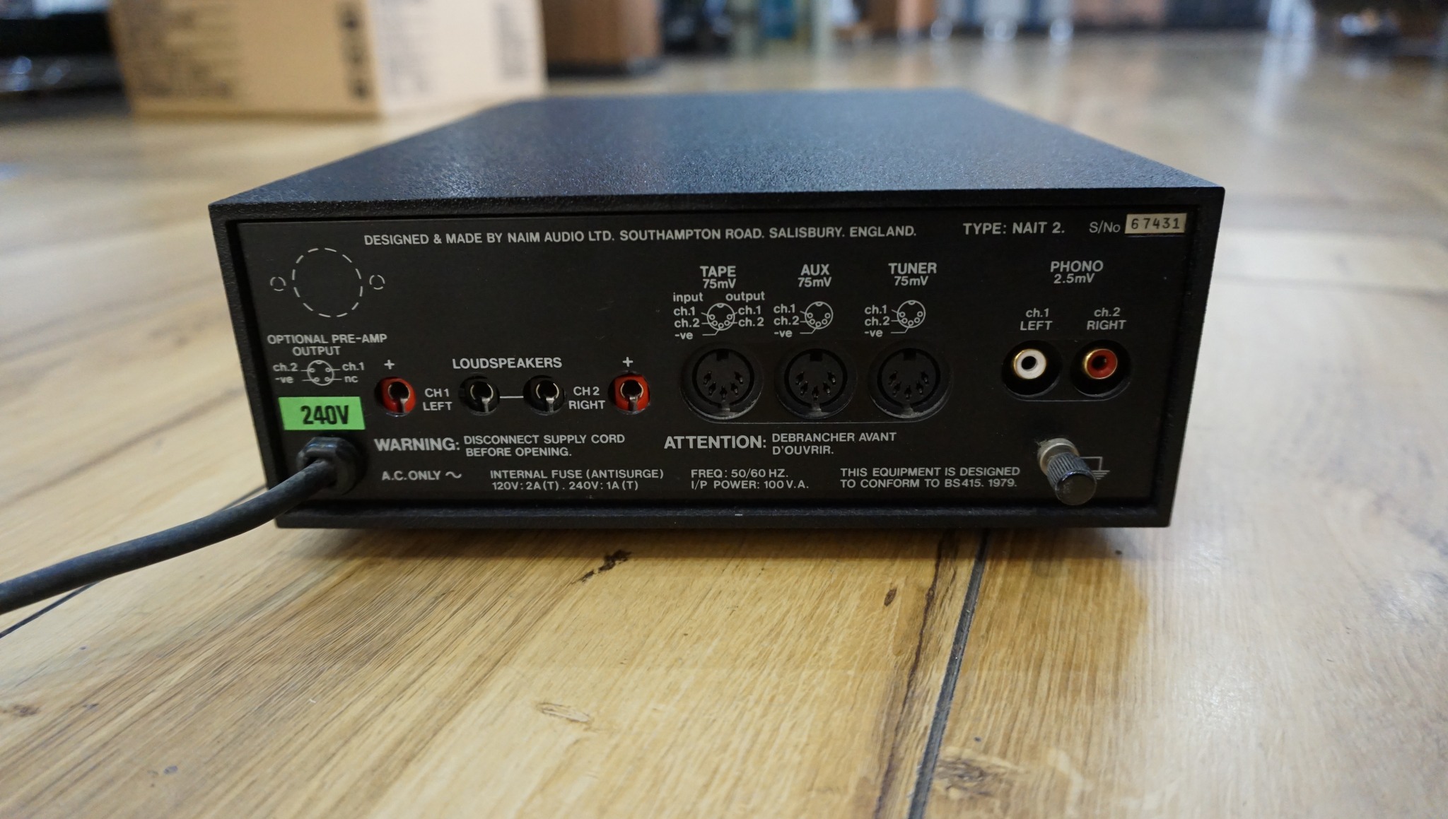 Naim Audio Nait 2 Used (serviced) - Moorgate Acoustics